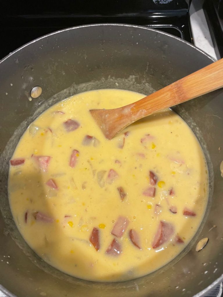 Cheesy Sausage Potato Soup Miss Cooker