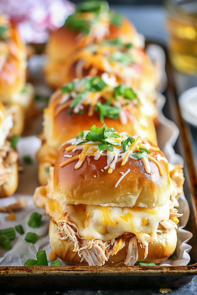 Cheesy Chicken Sliders Recipe – Miss Cooker