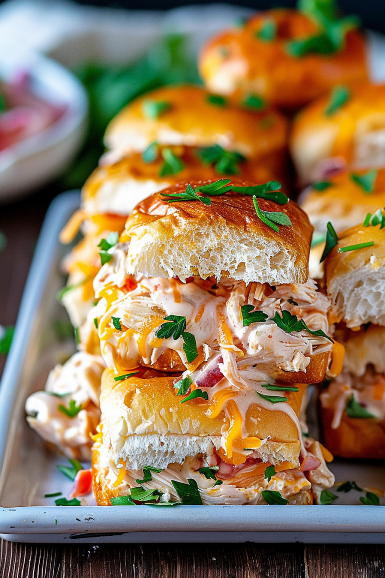 Cheesy Chicken Sliders Recipe – Miss Cooker